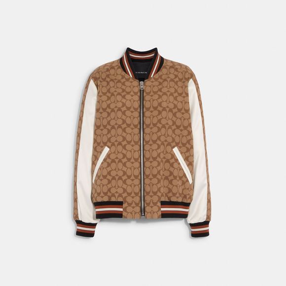 Coach | Jackets & Coats | Nwt Coach Outlet Signature Souvenir Jacket ...